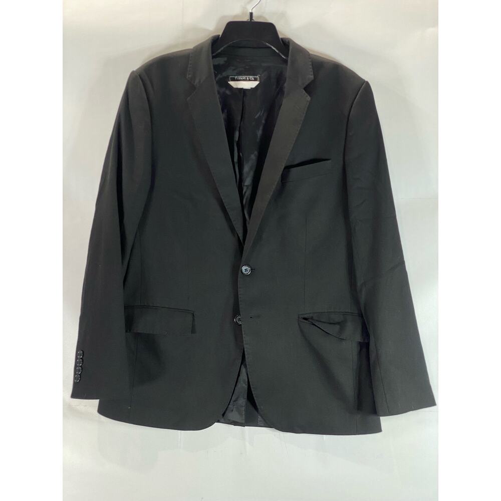 Tiffany & Co Wardrobe Men's Solid Black Two-Button Bl… - Gem